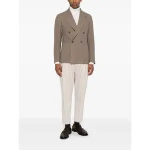 Tagliatore Double-breasted Textured Blazer