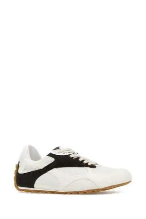 Bottega Veneta Two-tone Suede And Fabric Orbit Sneakers