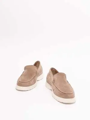TOD'S Suede Slipper Loafers