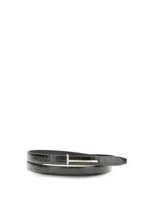 TOM FORD Belt With T Buckle - Black