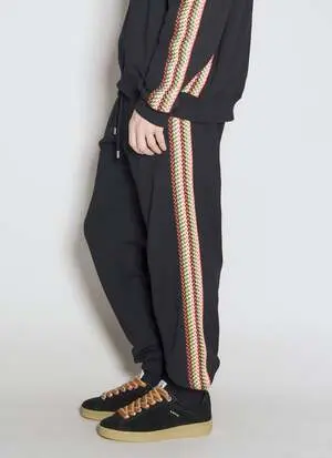 LANVIN Side Curb Track Pants - Black