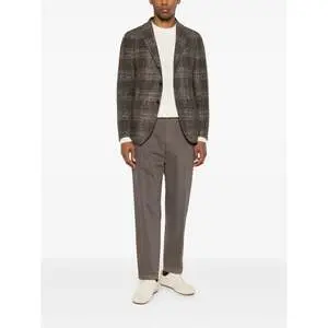 Tagliatore Checked Blazer With Notched Lapel
