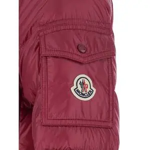 Moncler Quilted Hooded Down Jacket - Red