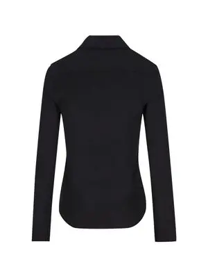 Celine Cotton Shirt With Embroidered Logo Detail