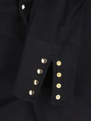 Celine Cotton Shirt With Embroidered Logo Detail