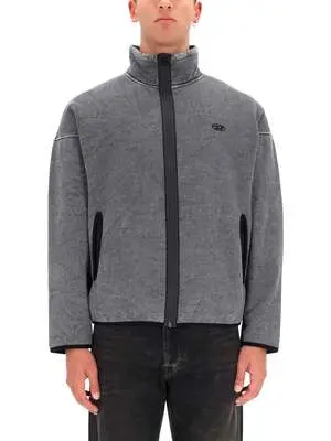 DIESEL® S-baty-new Logo Sweatshirt - Gray