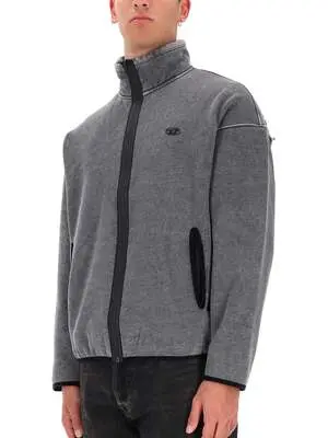 DIESEL® S-baty-new Logo Sweatshirt - Gray