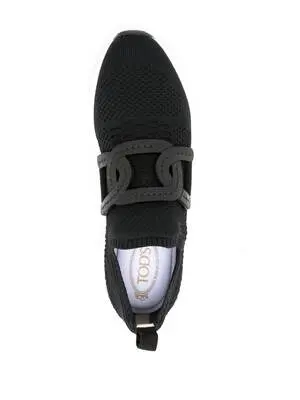 TOD'S Kate Chain-link Detail Knit Sneakers - Multicolor