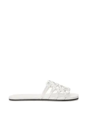 Loewe Leather Anagram Slides - Multicolor
