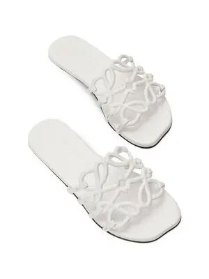 Loewe Leather Anagram Slides - Multicolor