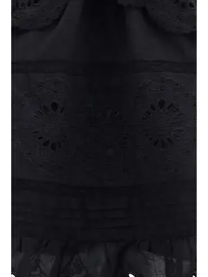 Isabel Marant Étoile Prisha Ruffle Top With Embroidered Details