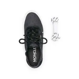 Moncler Lace-up Round Toe Trainers - Blue