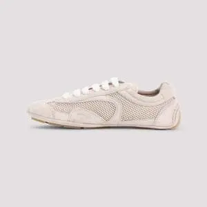 Prada Opale Beige Suede Calf Leather Sneakers - Multicolor
