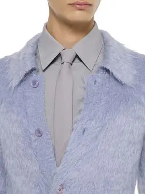 Gucci Silk Blend Crepe Effect Neck Tie