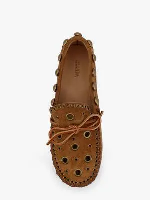 Isabel Marant Étoile Suede Loafers With Metal Detailing - Multicolor