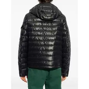 Moncler Padded Down Jacket With Detachable Hood - Blue