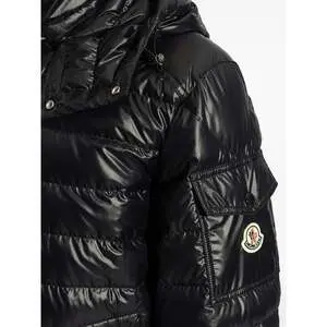 Moncler Padded Down Jacket With Detachable Hood - Blue