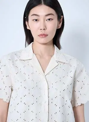 Moncler Lace Button-down Shirt