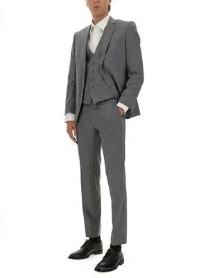 BOSS Slim Fit Wool Jacket - Gray