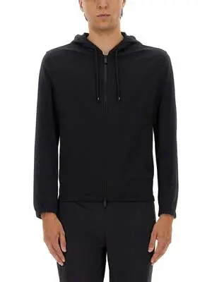 BOSS Hooded Zip-up Jacket - Black