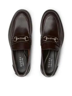 Gucci Leather Moccasins With Horsebit Detail