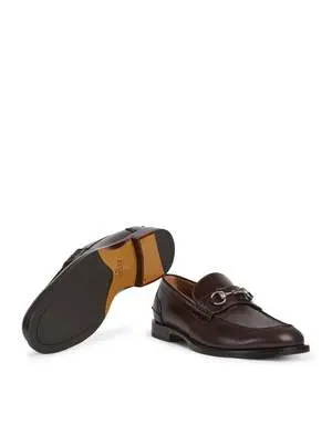 Gucci Leather Moccasins With Horsebit Detail