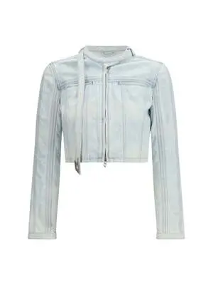 DIESEL® Diesel De-Saphix-Fsi1 Cropped Denim Jacket Blue