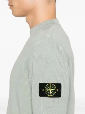 Stone Island Ribbed Soft Organic Cotton Crewneck Pullover - Multicolor