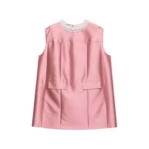 Prada Sleeveless Round Neck Dress - Pink
