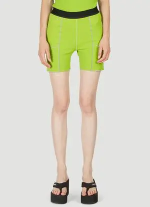Coperni Technical Blend Bike Shorts - Green