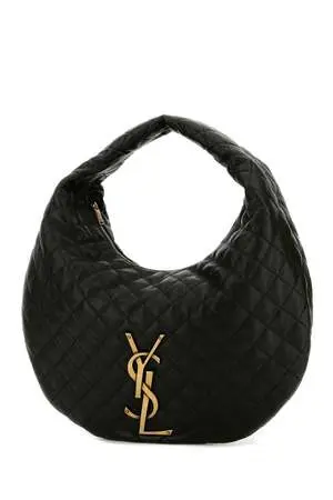 Saint Laurent Nappa Leather Icare Shoulder Bag - Black