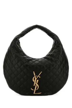 Saint Laurent Nappa Leather Icare Shoulder Bag - Black