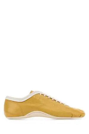 Dries Van Noten Leather Lace-up Sneakers - Yellow