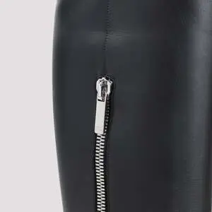 Amina Muaddi Mona 80 Leather Boots