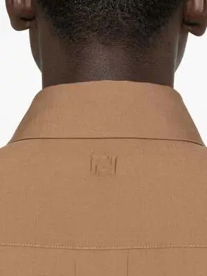 Fendi Wool Gabardine Shirt - Multicolor
