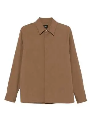 Fendi Wool Gabardine Shirt - Multicolor
