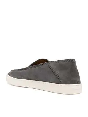 Giorgio Armani Suede Galleria 3 Slip-on Flats