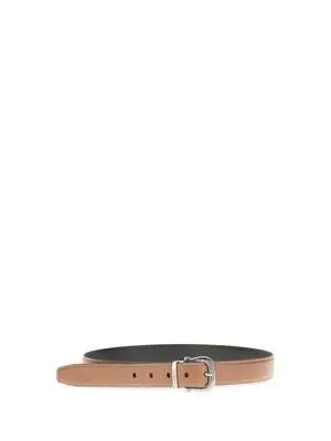 FERRAGAMO Reversible And Adjustable Gancini Belt