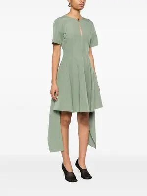 Loewe Linen Blend Short Dress - Multicolor