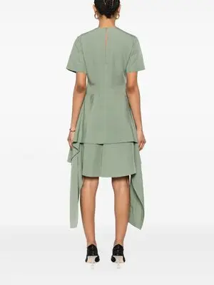 Loewe Linen Blend Short Dress - Multicolor