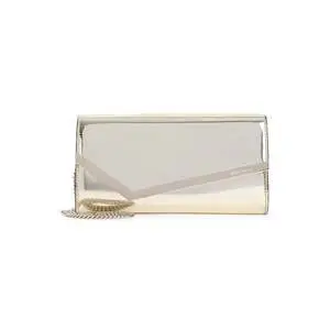 JIMMY CHOO Gold Mirror Leather Emmie.mif Bag