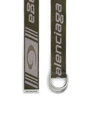 Balenciaga D-ring Jacquard Logo Belt - Multicolor