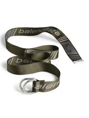 Balenciaga D-ring Jacquard Logo Belt - Multicolor