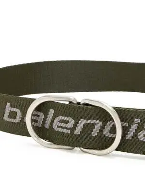 Balenciaga D-ring Jacquard Logo Belt - Multicolor