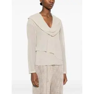 Giorgio Armani Draped V-neck Blouse