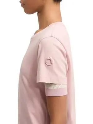 Moncler Cotton T-shirt With Embroidered Logo