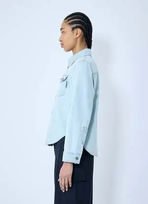 Bottega Veneta Extra Bleached Washed Denim Shirt