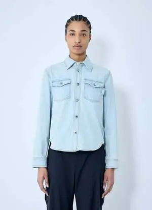 Bottega Veneta Extra Bleached Washed Denim Shirt