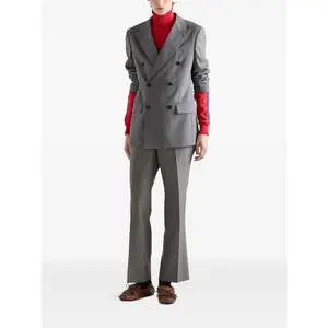 Prada Grey Jackets Blazers