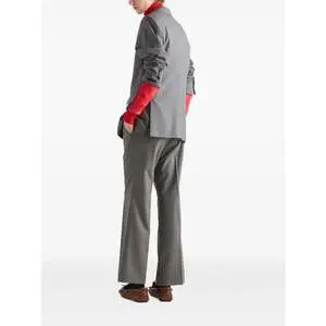 Prada Grey Jackets Blazers